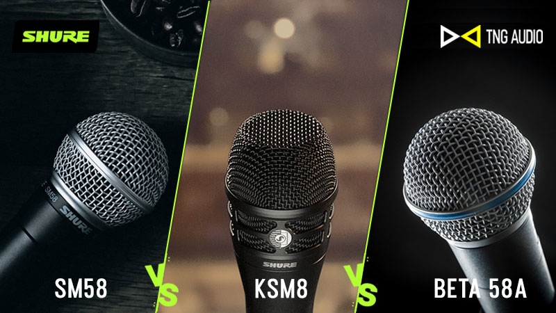 Điểm khác nhau giữa các micro Shure KSM8 với micro SM58 và Beta 58A ...