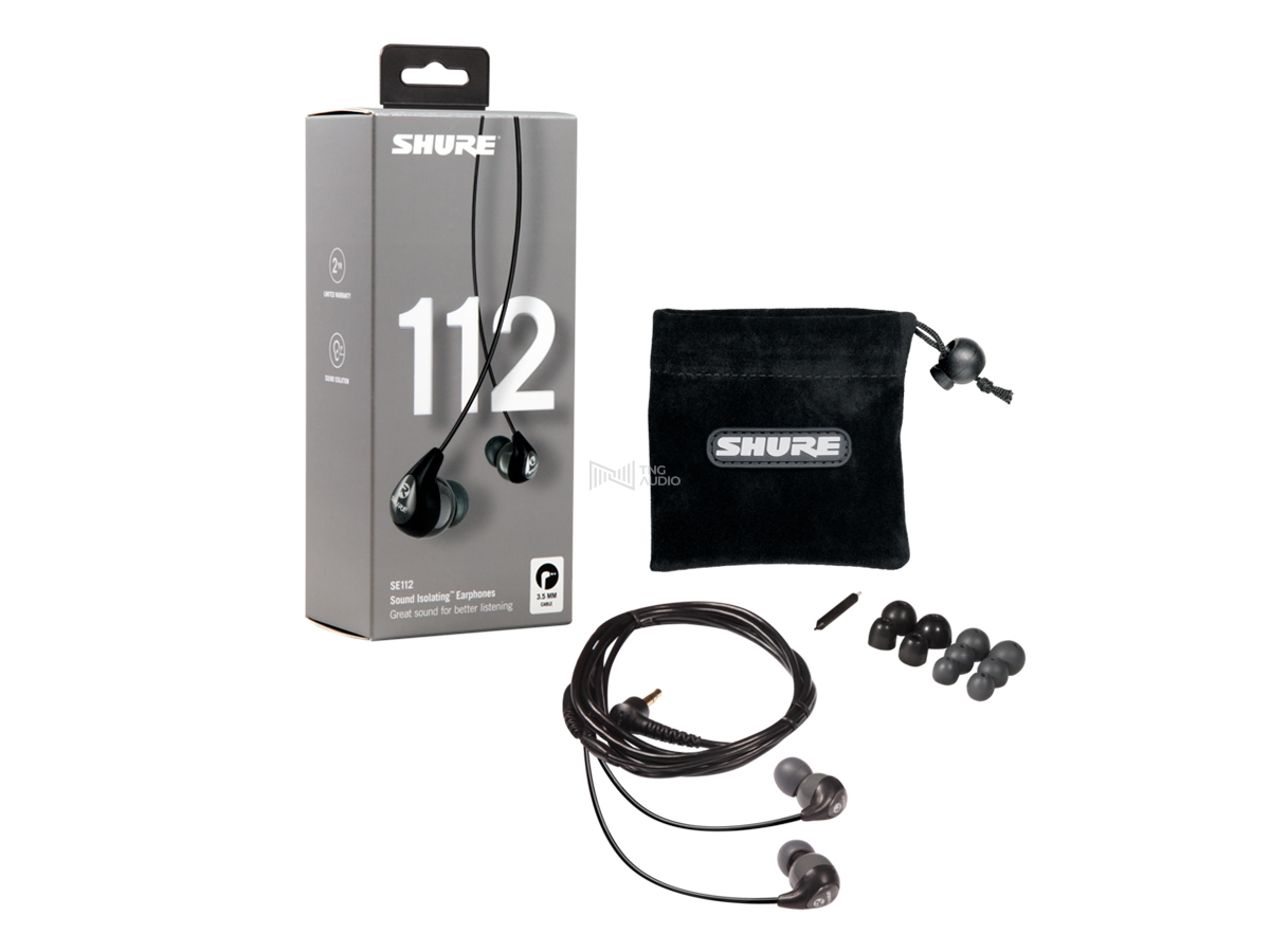 SHURE SE112-GR - Tai nghe in-ear chống ồn chuyên nghiệp | TNG Audio