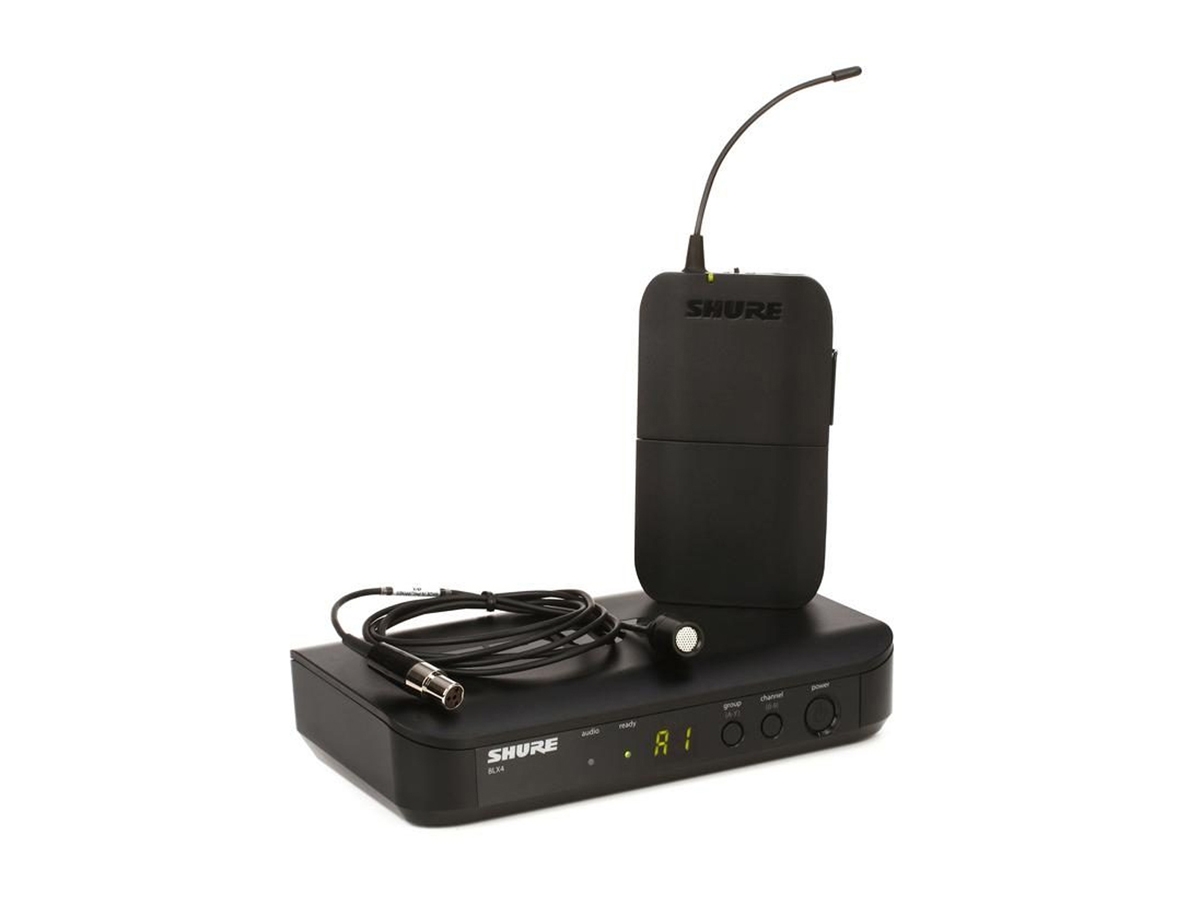 SHURE BLX14/CVL - Hệ thống thuyết trình không dây với micro cài áo CVL ...