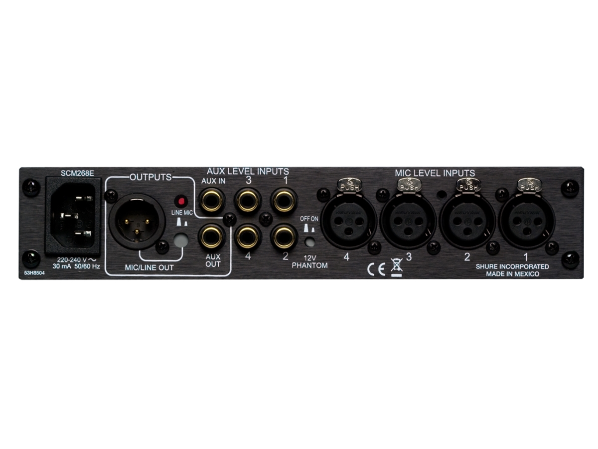 SHURE SCM268 - Mixer 4 kênh | TNG Audio
