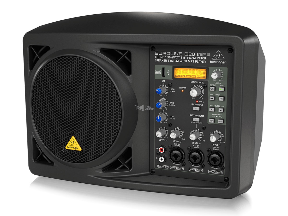 Behringer B207MP3 - Hệ thống loa PA/ kiểm âm công suất 150W 6,5" tích ...